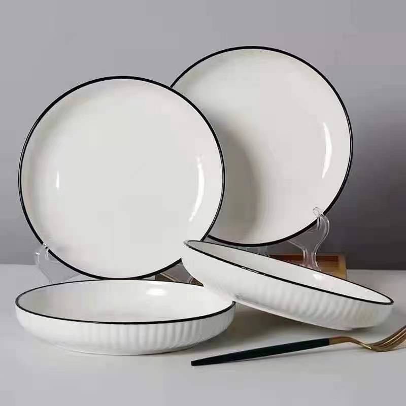 Jual Piring Mangkok Keramik 8 Inci Polos | Piring Makan keramik Piring ...