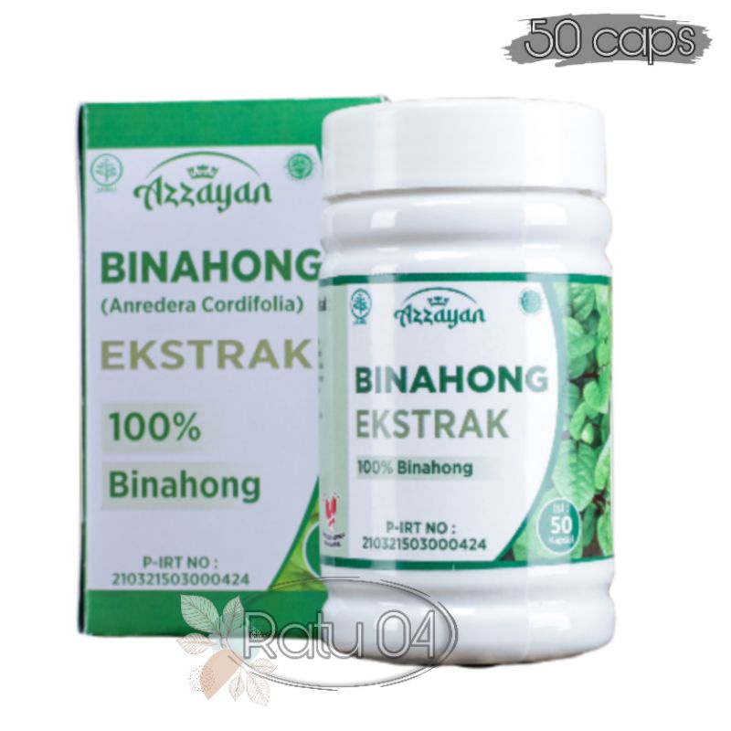 Jual Kapsul Ekstrak Daun Binahong Azzayan 50 Kapsul Original Shopee