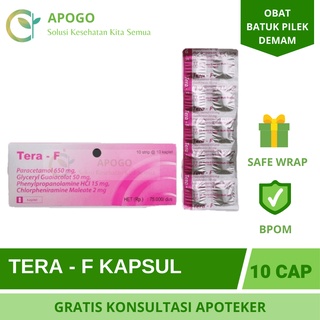 Jual TERA - F OBAT BATUK PILEK DEMAM 1 STRIP ISI 10 TABLET | Shopee ...