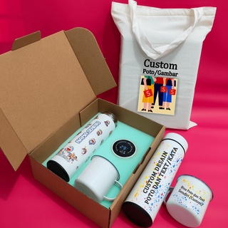 Jual Paket Hampers Tumbler Custom Desain Custom Box Gift Kado Nikah ...