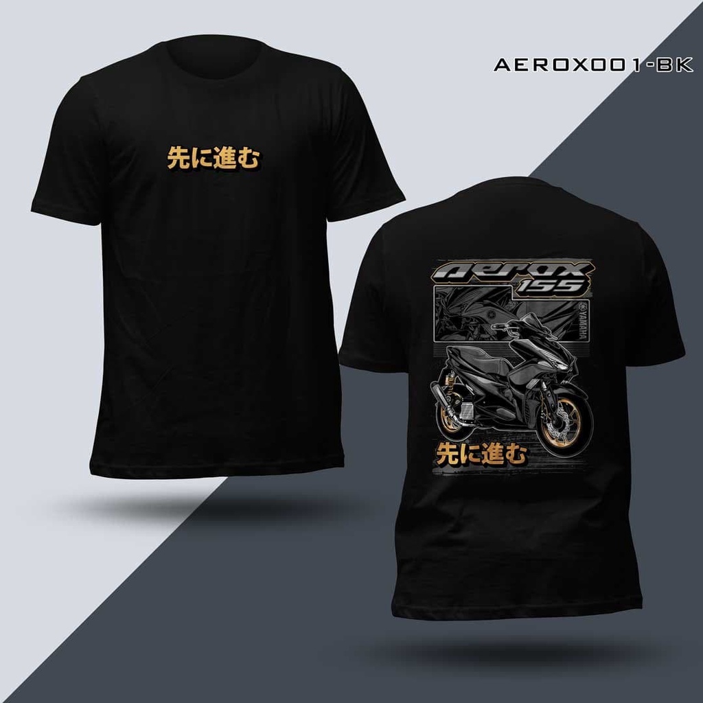 Jual Baju Kaos motor yamaha aerox 155 raider pria keren premium distro Sablon DTF Cotton Combed ...