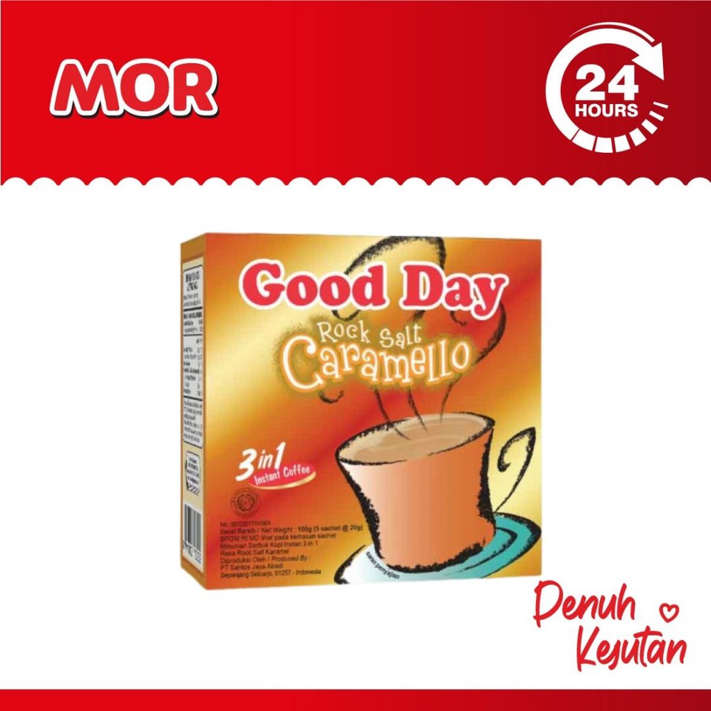 Jual GOOD DAY Caramello Rock Salt 3in1 Kopi Karamel 5s | Shopee Indonesia