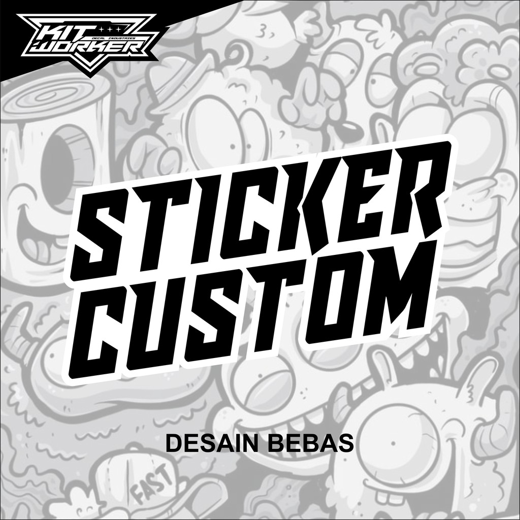 Jual STICKER CUSTOM DESAIN | Shopee Indonesia