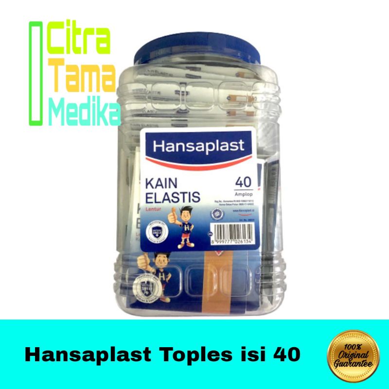 Jual Hansaplast Toples Standard Plester Luka Elastis isi 40 amplop ...