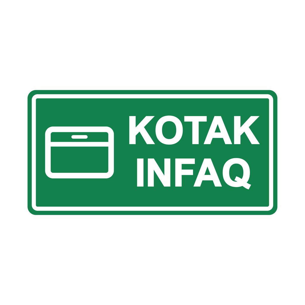 Jual Rambu Sign Kotak Infaq 30cm x 15cm Akrilik | Shopee Indonesia