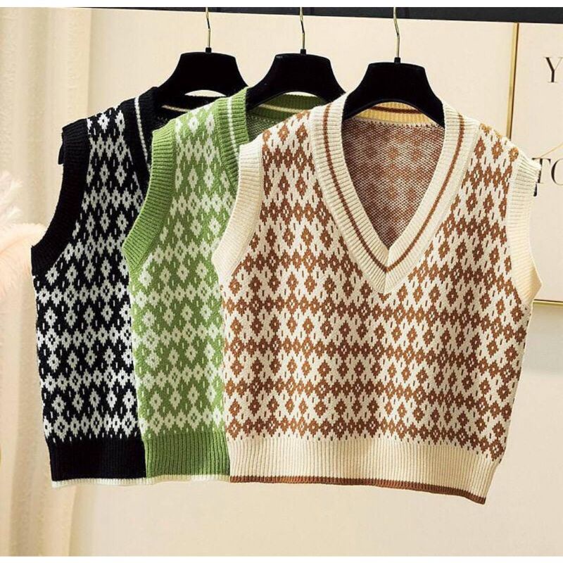 Jual Rompi Wanita Rompi Rajut Sido Rompi Korean Stlye | Shopee Indonesia