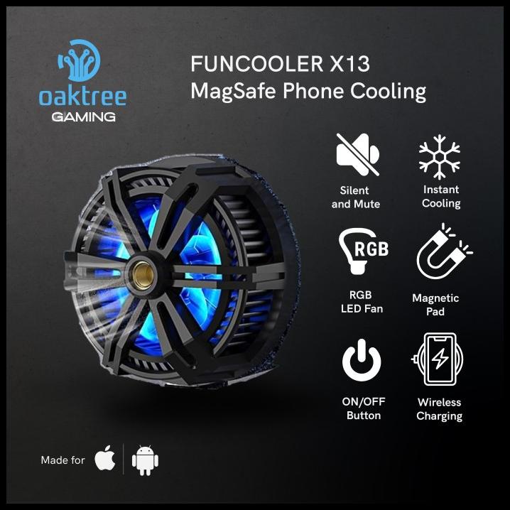 Jual Funcooler X13 Radiator Pendingin Hp Magnet Fan Cooler Wireless ...