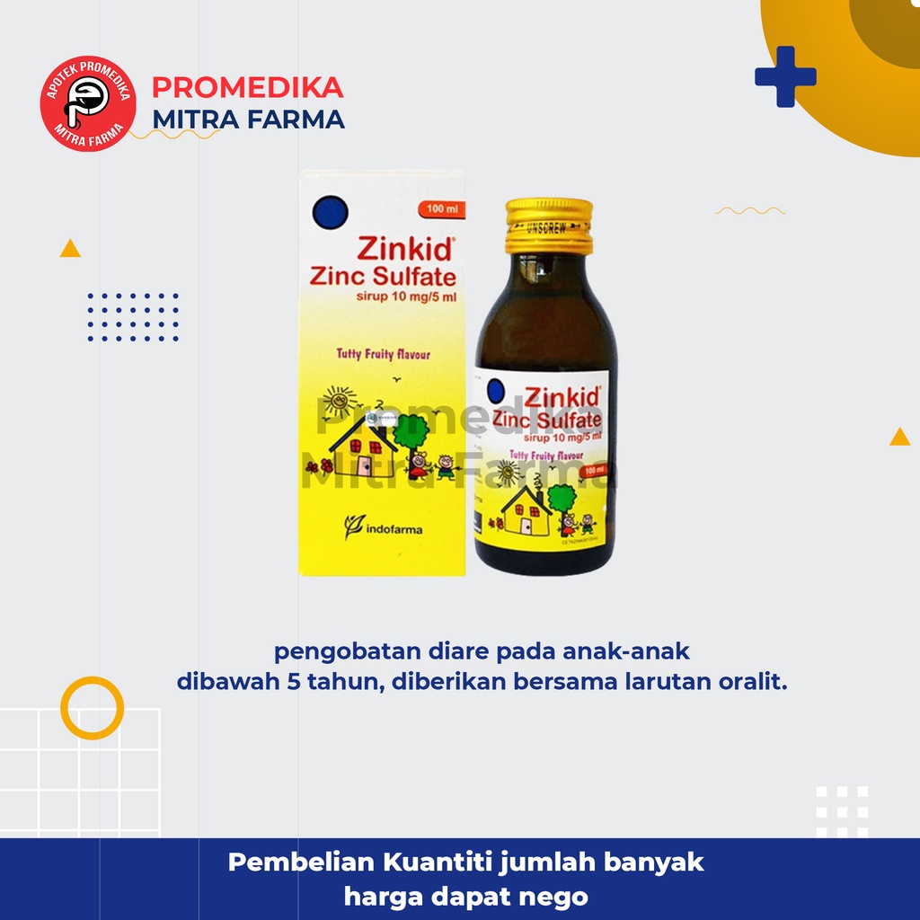 Jual Zinkid Sirup / Botol / Sirup untuk Anak / Obat Diare | Shopee ...