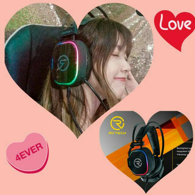 Jual Headset gaming Vibration Rgb. Rvtech Raptor. | Shopee Indonesia
