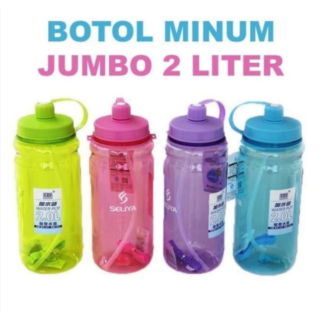 Jual Botol Minum SELIYA JUMBO 2 LT - Tempat Air Minum 2000 Ml Besar 2 ...
