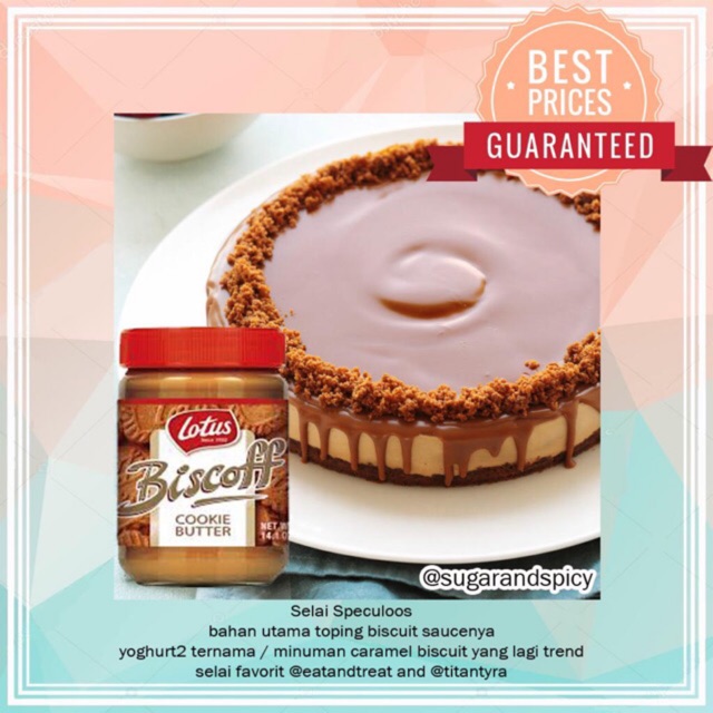 Jual Lotus Biscoff Spread - Selai Lotus Biscoff Smooth 400 gr | Shopee ...