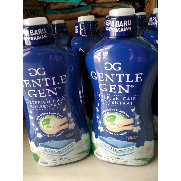 Jual Gentle Gen Deterjen Cair Konsentrat 750ml kemasan botol Indonesia ...