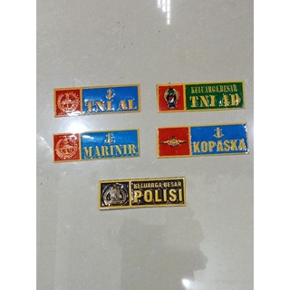 Jual stiker plat motor /mobil/TNI Al/marinir/TNI AD/polisi/Kopaska ...