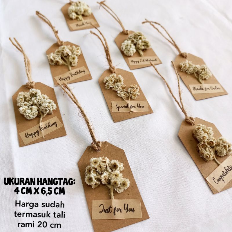 Jual [ BISA CUSTOM] Hangtag Bunga Edelweis Bunga Edelwais Hangtag ...