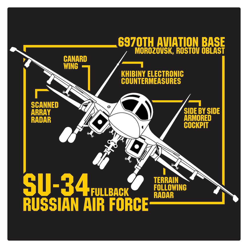 Jual Russian Sukhoi SU-34 Fullback Bomber Aircraft Cutting Sticker ...