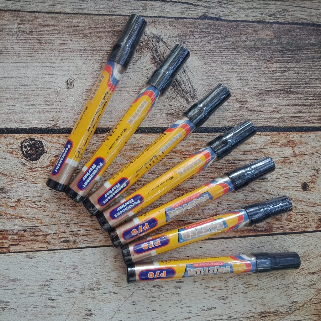 Jual Spidol Faster Permanent P70 Ecer / Permanent Marker Warna Hitam ...