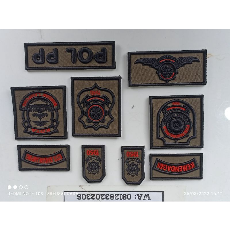 Jual Atribut pol pp model tactical (3D)+ Kretekan/perkat | Shopee Indonesia