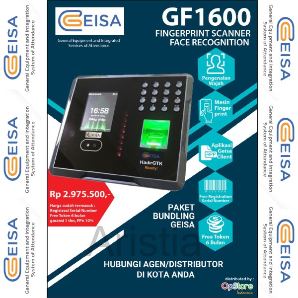 Jual Mesin absen Geisa GF1600 FingerPrint Geisa GF1600 | Shopee Indonesia