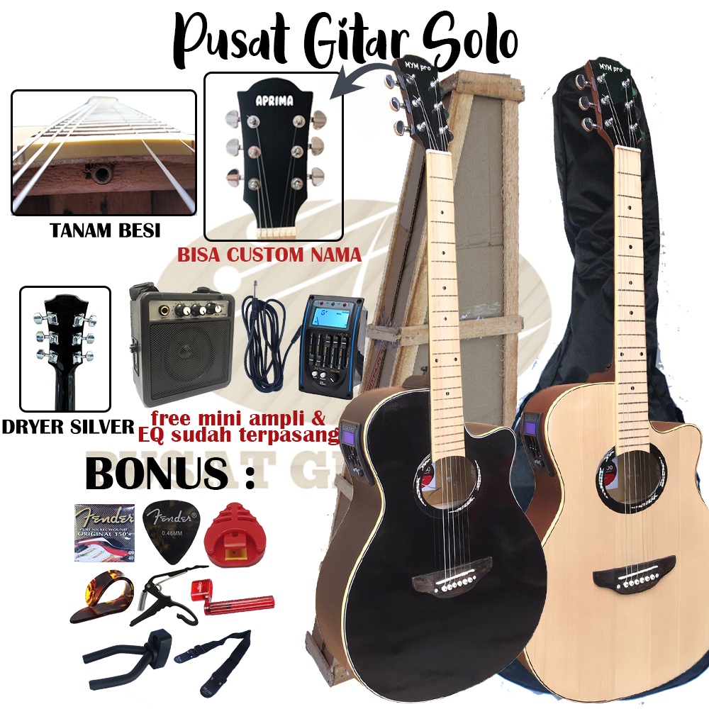 Jual Gitar Akustik Elektrik Apx STANDAR Custom Digital Equalizer | Shopee Indonesia