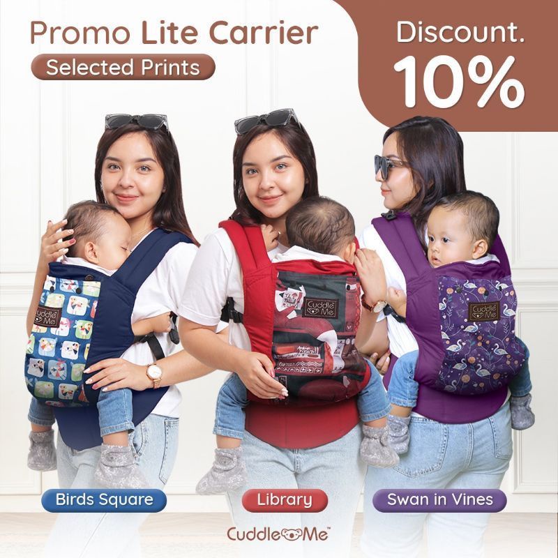 Jual Cuddle Me Lite Carrier Gendongan M shape Untuk Anak Usia 4 Bulan-2 ...
