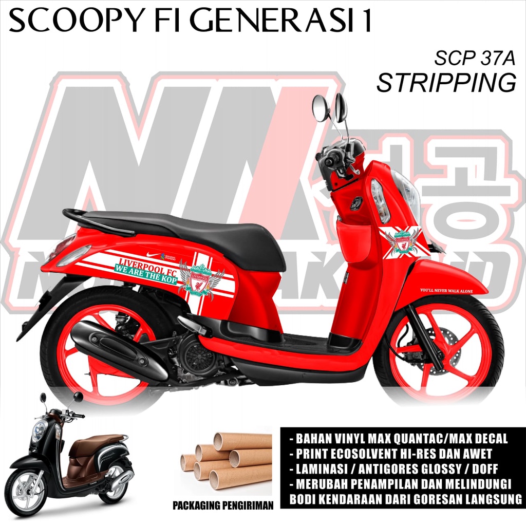 Jual SCP 37A DECAL STICKER SCOOPY FI 2013 2014 2015 2016 LIVERPOOL ...
