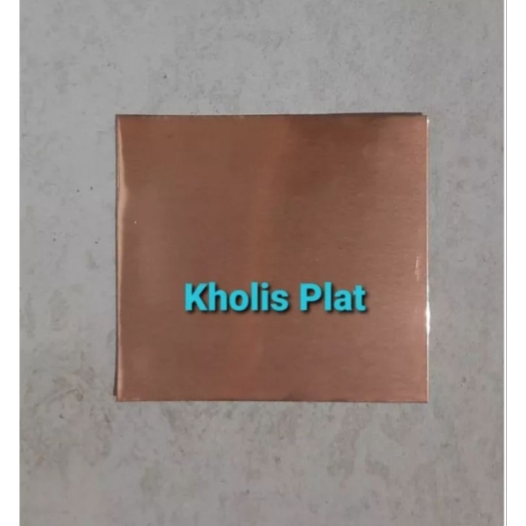 Jual Pelat plat Tembaga Copper tebal 0,8mm ukuran 15cm x 15cm,,13cm x ...