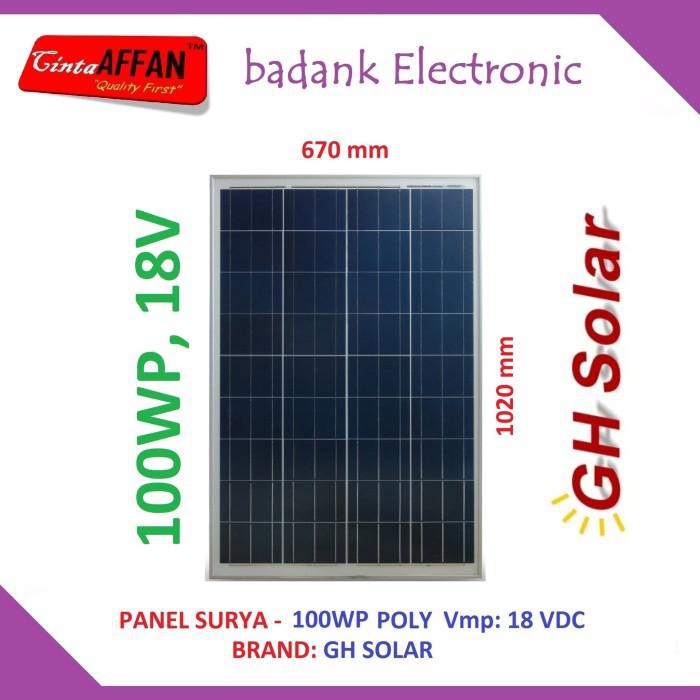 Jual Panel Surya 100Wp Poly - Solar Panel 100 Watt Pv 100 Wp Indonesia ...