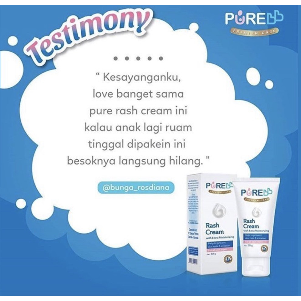 Jual Pure BB RASH Cream Efektif untuk Ruam / Iritasi Pada Bayi Pure ...