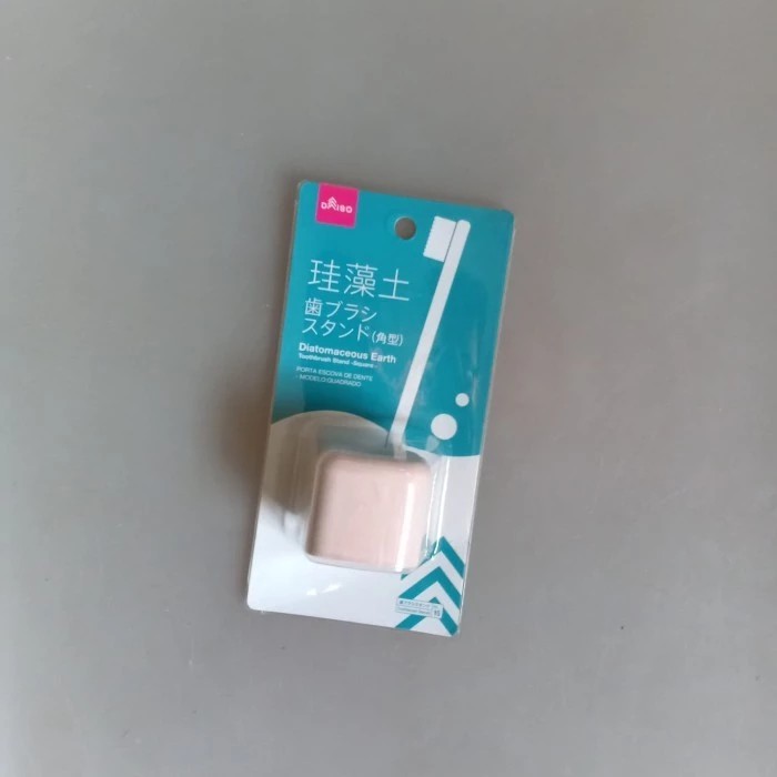 Jual daiso diatomite diatomaceous toothbrush stand tempat sikat gigi ...