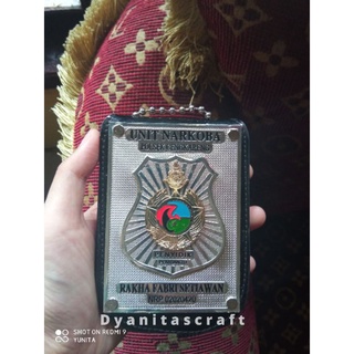 Jual Custom Kalung Lencana Polisi | Name Tag KTA Polri | Id Card ...