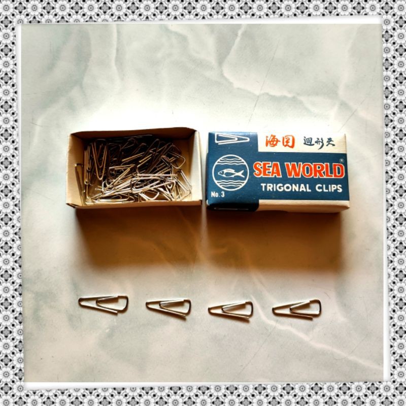 Jual Paper Clips/Trigonal Clips/Penjepit Kertas no.3 merk Sea World ...