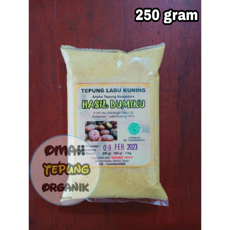 Jual Tepung Labu Kuning kemasan 250 gram/pumpkin powder organic 250 ...