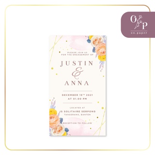 Jual INVITATION/ undangan : Engagement invitation / Sangjit / birthday ...