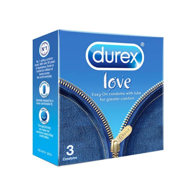 Jual DUREX LOVE JEANS KONDOM BOX 3 PCS | Shopee Indonesia