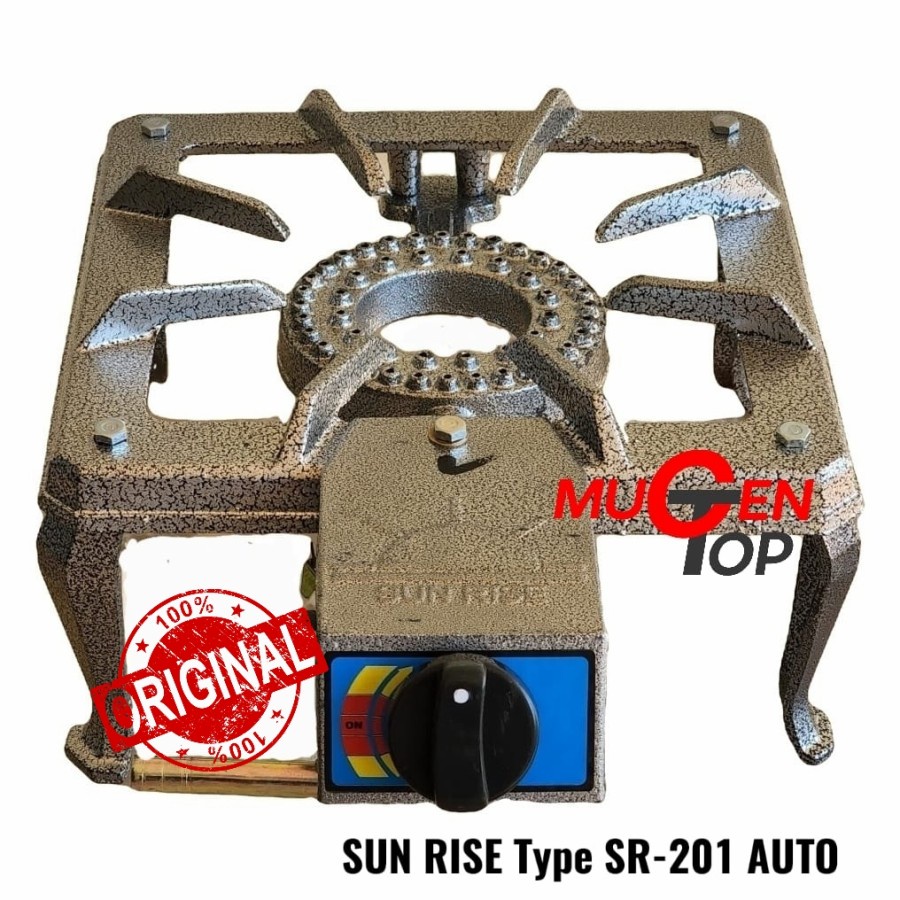 Jual Kompor Gas 1 Tungku Body Cor Sun Rise Type SR-201 Auto | Shopee ...