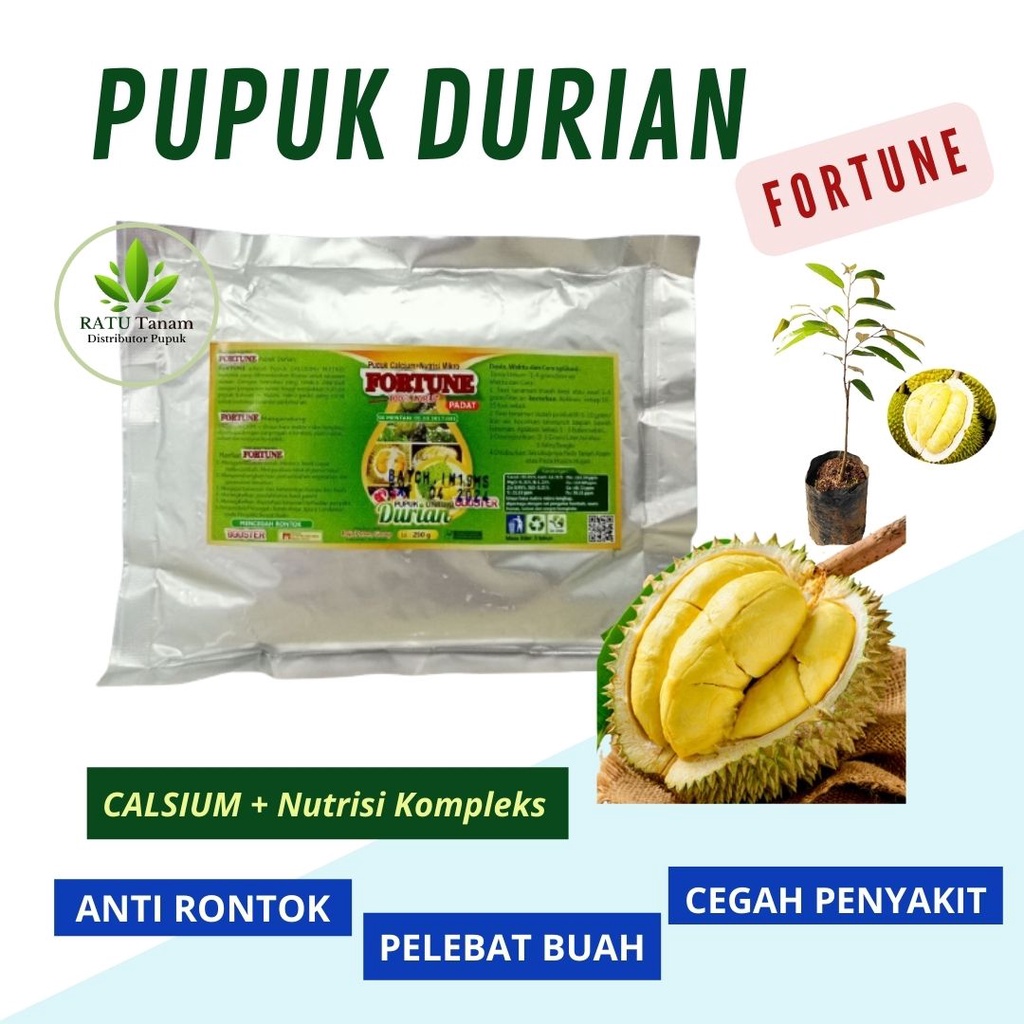 Jual Pupuk Durian Dalam Pot, Pupuk Kalsium Anti Rontok Layu Daun ...