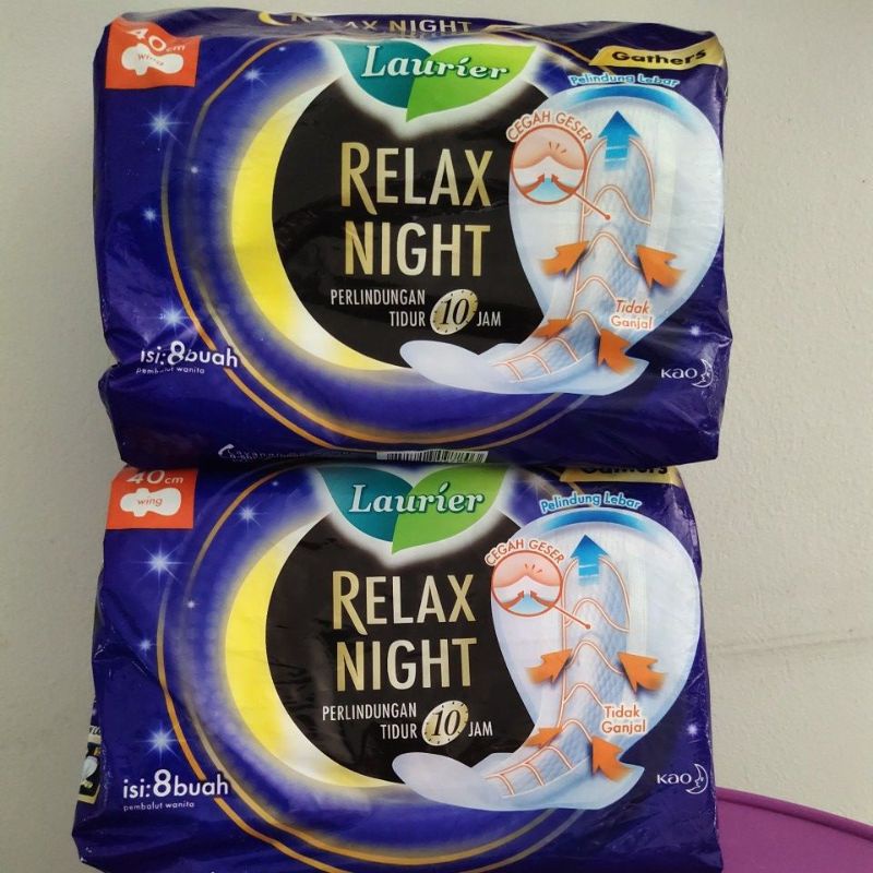 Jual Laurier Relax Night Wing 40cm | Shopee Indonesia