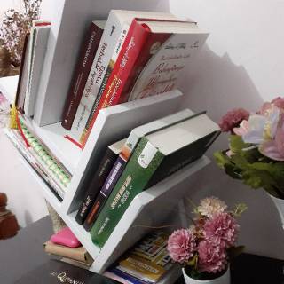 Jual Rak Buku Miring - Tilted Bookshelf | Shopee Indonesia