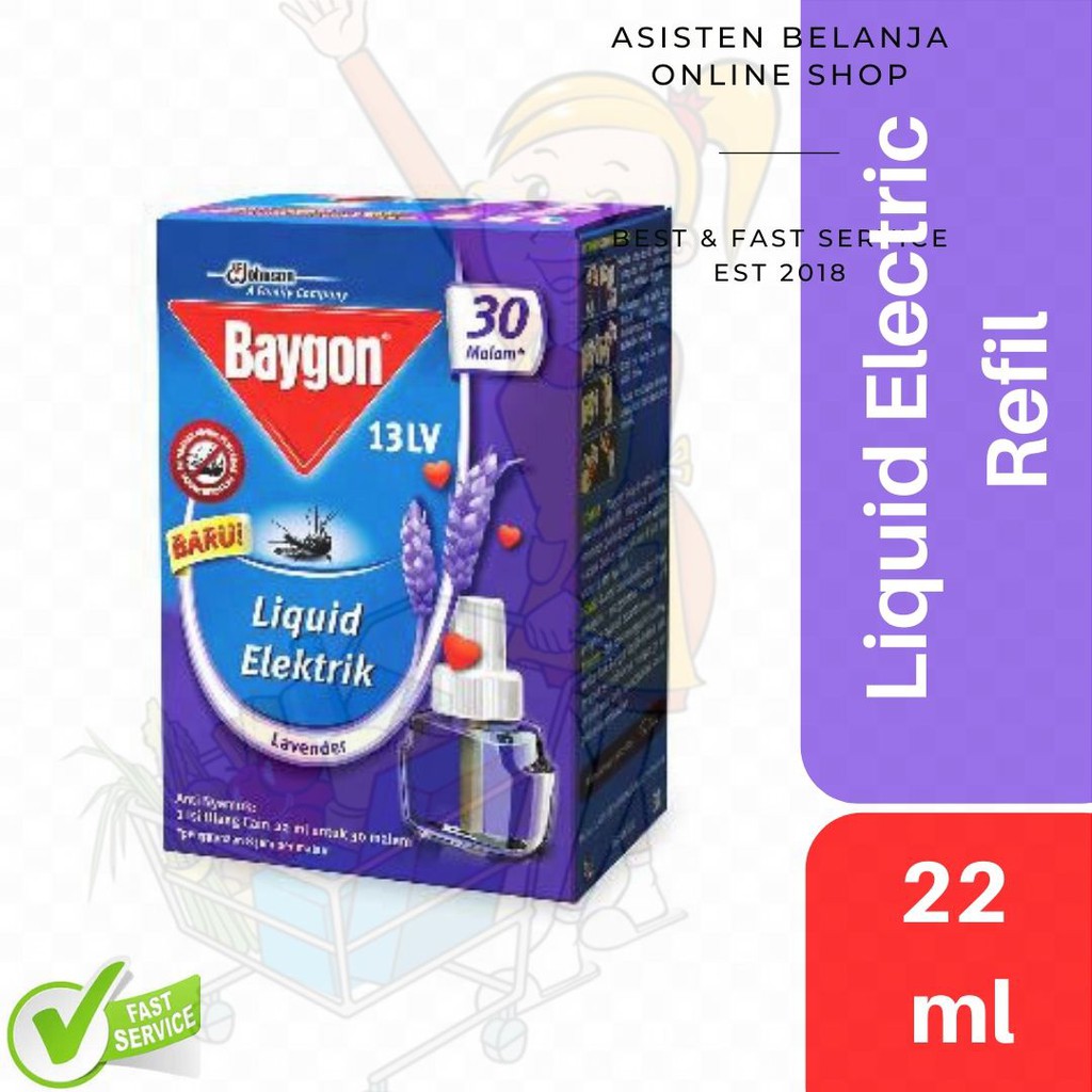 Jual Baygon Liquid Electric Lavender Refill 22 ml Baygon Elektrik 30 malam 22ml Cair Ref Tolak ...