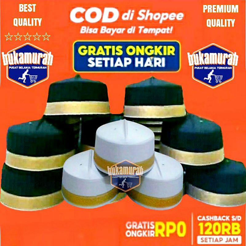 Jual Songkok Recca Bugis Bone - Asagofah Premium Gold | Shopee Indonesia