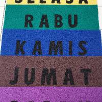 Jual Keset custom tulisan - custom nama hari - keset kantor - keset ...