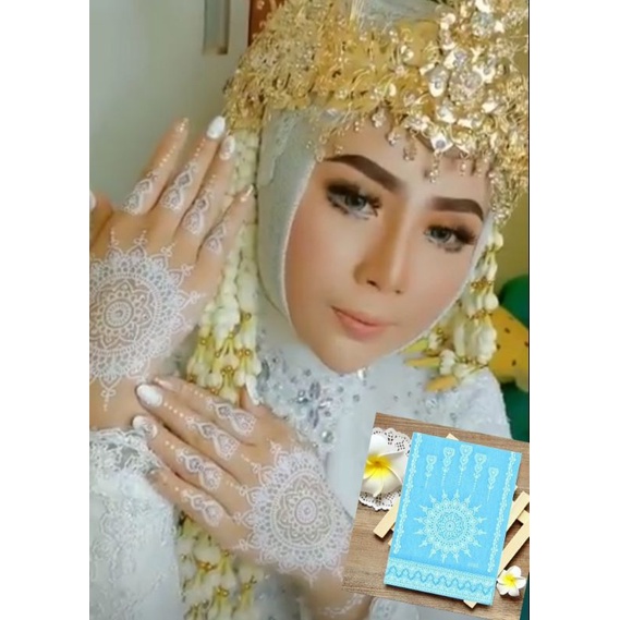 Jual HENNA INSTAN MOTIP A5/HENNA TATO PENGANTIN/FREE GLITER | Shopee ...