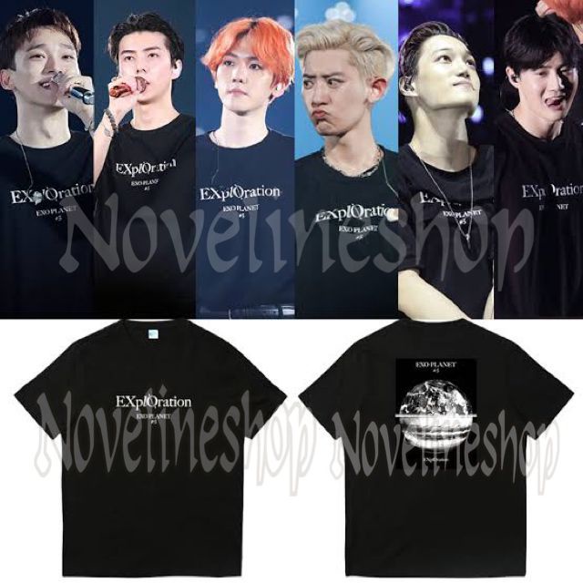 Jual [COD] TSHIRT KAOS BAJU EXO EXPLORATION PLANET GAMBAR KPOP COTTON ...