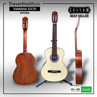 Jual Gitar Akustik classic klasik senar nilon Yamaha C370 custom | Shopee Indonesia