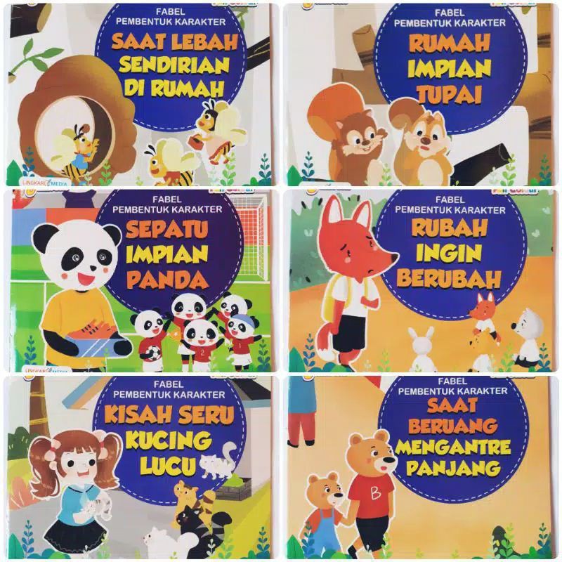 Jual Paket 6 Buku-Buku Bacaan Anak FABEL/sahabat nabi/Rukun iman/rukun ... Jual Paket 6 Buku-Buku Bacaan Anak FABEL/sahabat nabi/Rukun iman/rukun ...