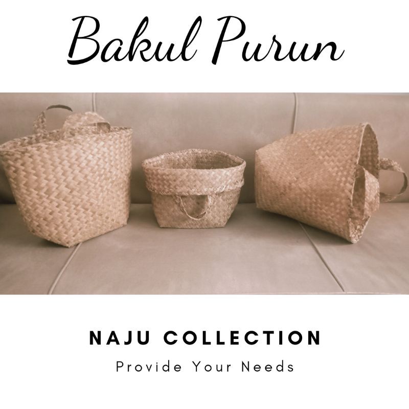 Jual Bakul Purun / Cover Pot Purun /Anyaman Purun / Kerajinan Tangan ...