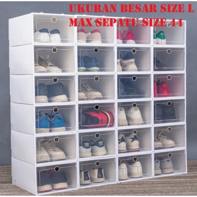 Jual Kotak Sepatu Lipat - Rak Sepatu Susun - Box Sepatu Susun - Box ...