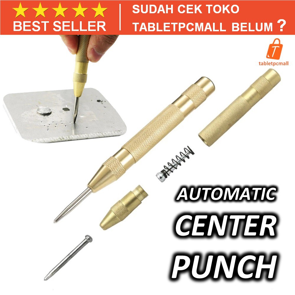 Jual Automatic Center Punch Alat Penanda Titik Bor 130mm Bahan Baja ...