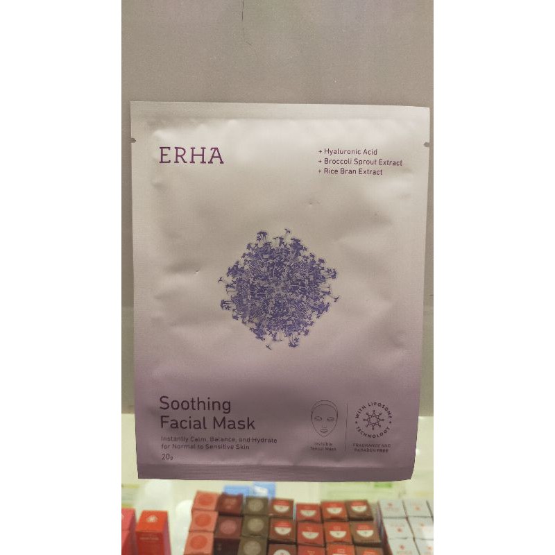 Jual ERHA Soothing Facial Mask ( masker untuk kulit sensitif ) | Shopee ...