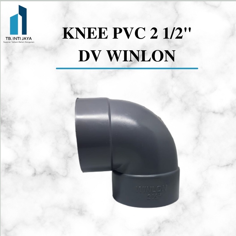 Jual KNEE PVC 2 1/2 inch DV WINLON knee elbow pvc knie knie belokan ...